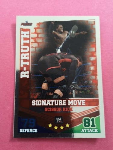 R-Truth Scissor Kick Signature Move Foil Cartes Catch Slam Attax Mayhem ...
