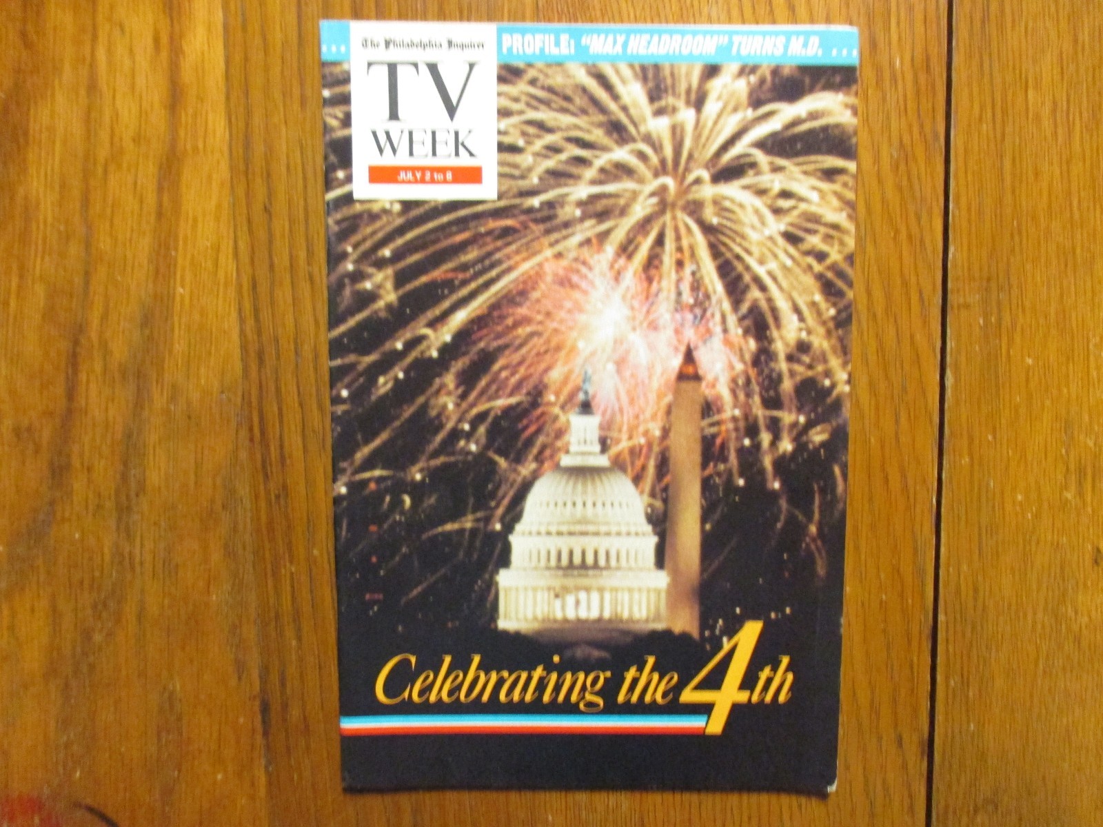 July 2, 1989 Philadelphia Inquirer TV Week(MATT FREWER/MAX HEADROOM ...