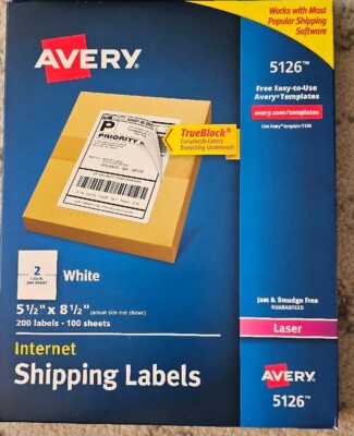 Laser Labels - Avery Shipping Labels 5126
