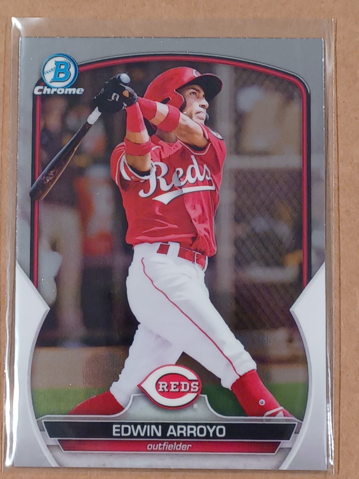 2023 Bowman Chrome Prospect Edwin Arroyo #BCP-66 Cincinnati Reds ...