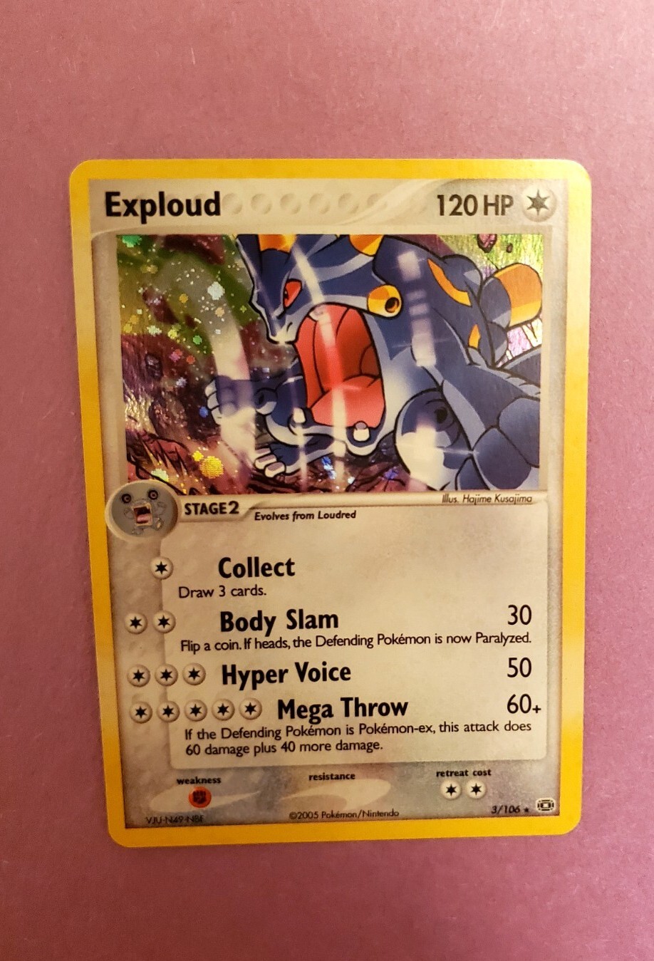Pokémon TCG Exploud Holo EX Emerald 3/106 | eBay
