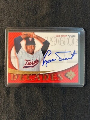 Luis Tiant Certified Signature Autograph Auto Card | eBay