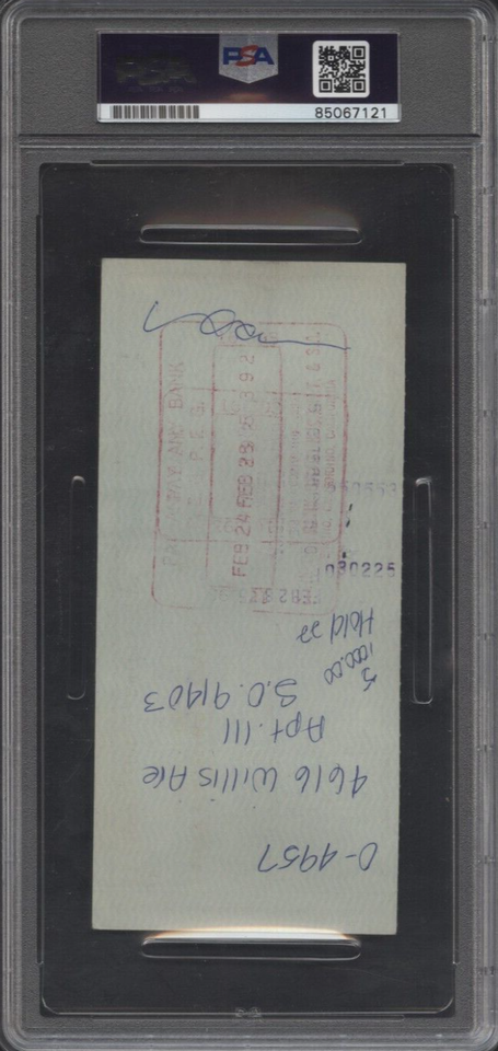 KEITH MOON THE WHO Iconic Drummer Signed Autograph Check 1975 PSA d ...