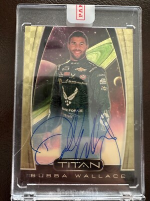 2020 PANINI CHRONICLES RACING #16 BUBBA WALLACE TITAN GOLD VINYL ...