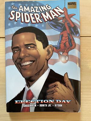 Amazing Spider-Man President Barack Obama Election Day Hardcover Marvel ...