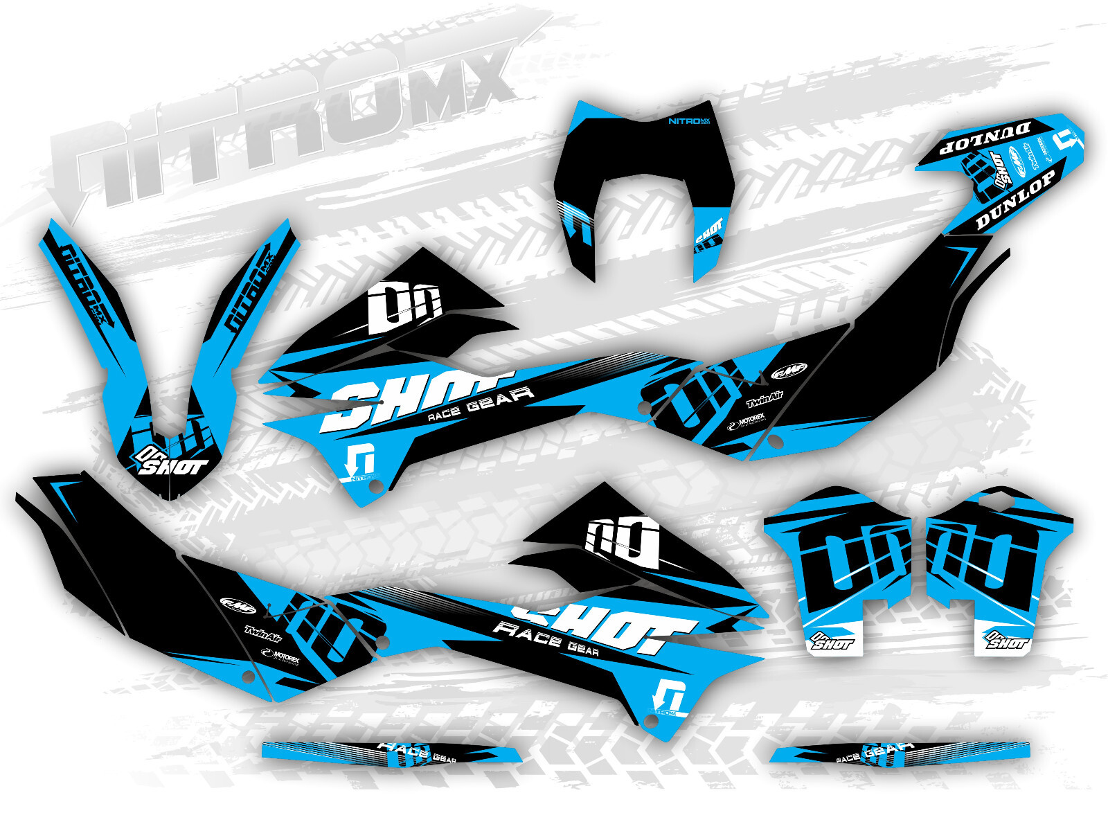 NitroMX Graphic for KTM 690 Enduro-R 2012 2013 2014 2015 2016 2017 2018 ...