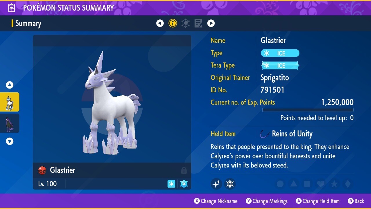 XXXL MAX SIZE SHINY GLASTRIER - Pokémon Scarlet and Violet + Reins of ...