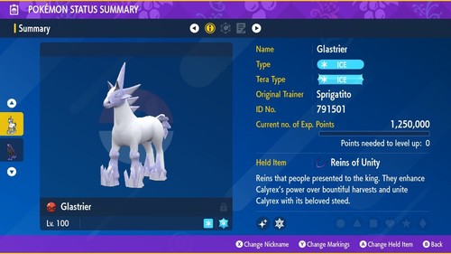 XXXL MAX SIZE SHINY GLASTRIER - Pokémon Scarlet and Violet + Reins of ...