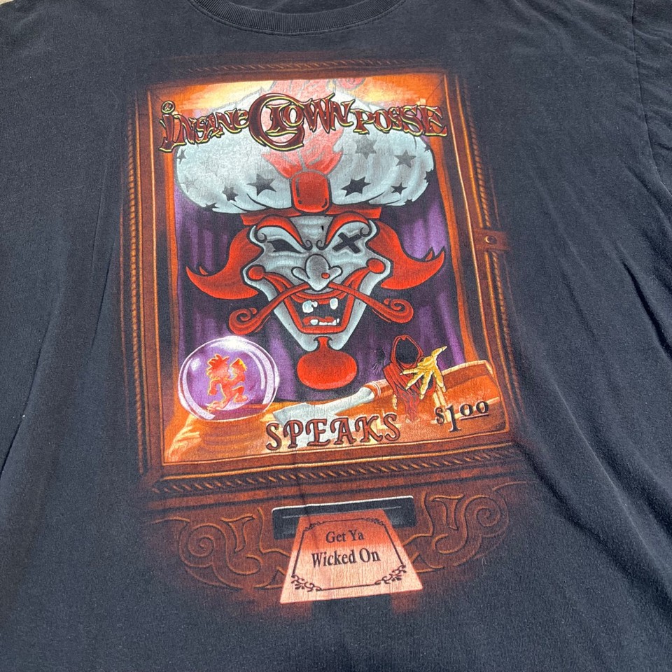 Vintage ICP Insane Clown Posse “Speaks” Crystal Ball Tee Mens XL, XXL ...