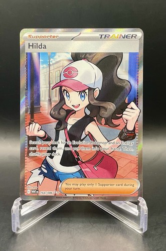 Hilda 164/086 SV:White Flare Ultra Rare Full Art Trainer Holo Pokemon ...