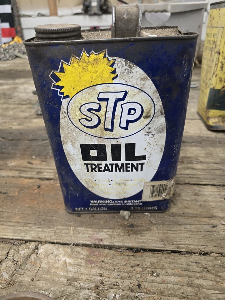 VINTAGE STP OIL TREATMENT CAN ANTIQUE | eBay