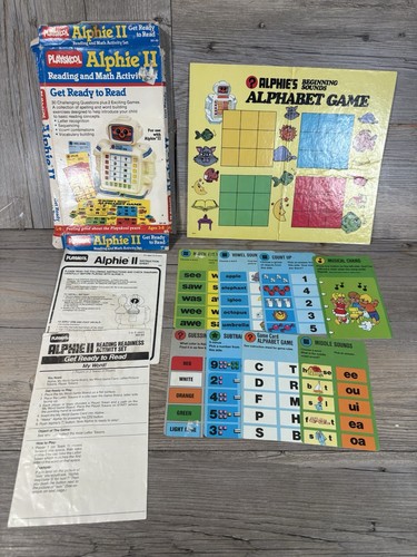 VTG Playskool Alphie II Robot Reading And Math Activity Set Booster ...