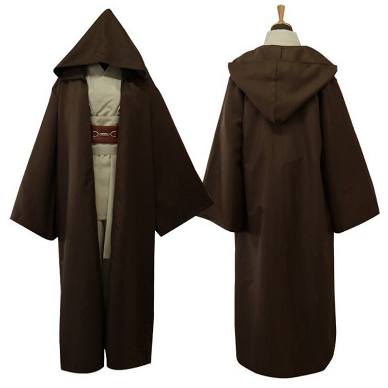 Adult Star Wars Obi-Wan Kenobi Jedi Knight Master Cloak Halloween ...