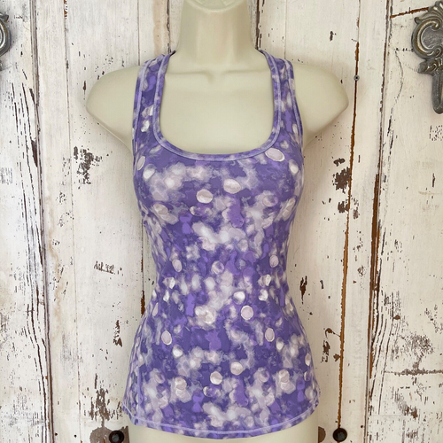 Athleta Chi Dot Palewist XXS Woman Purple Gray White Polka Dot Athletic ...