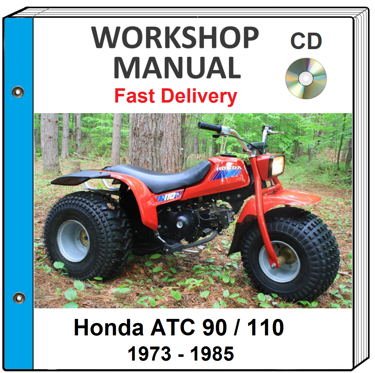 HONDA ATC 110 1980 1981 1982 1983 1984 1985 SERVICE REPAIR SHOP MANUAL ...
