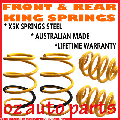 FRONT SSL & REAR SSSL ULTRA LOWERED KING SPRINGS VT/VX/VY/VZ COMMODORE ...