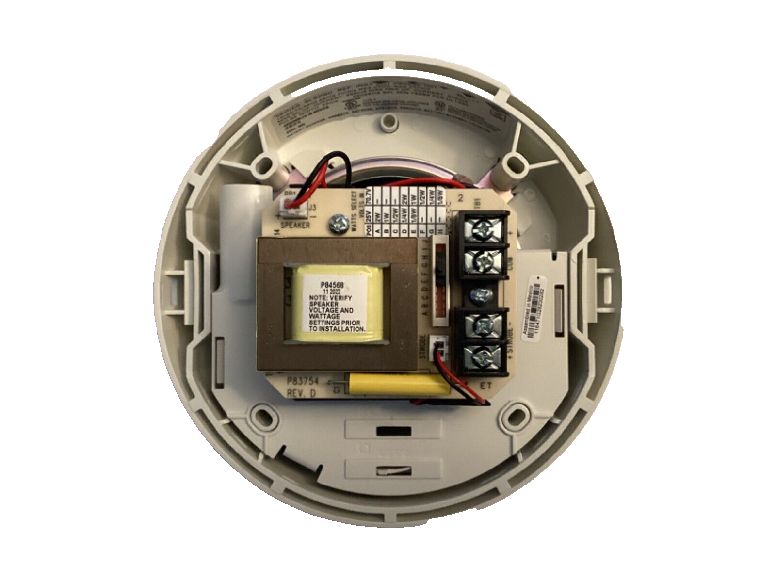 Siemens Slspscw-f SL Model Speaker Strobe Ceiling Mount White for sale ...