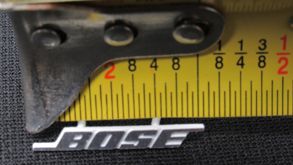 Replacement BOSE Logo Silver White Badge Emblem 1" Inch Speakers ...