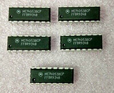 5 pcs Motorola MC14053BCP MC14053 DIP-16 Analog Multiplexers ...