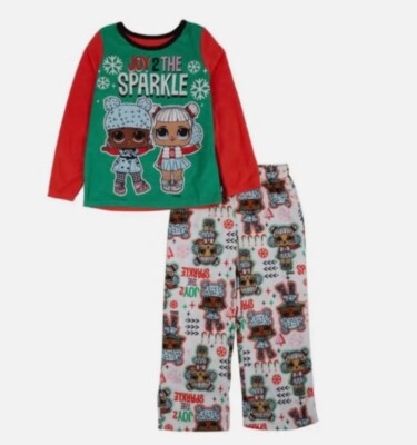 LOL Suprise Pajama Set Girls 4/5 Shirt Pants Two Piece Sleepwear | eBay