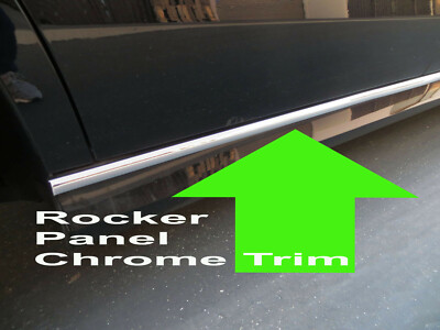 FOR JEEP 2002-2018 ROCKER PANEL Body Side Molding CHROME Trim 2pc | eBay