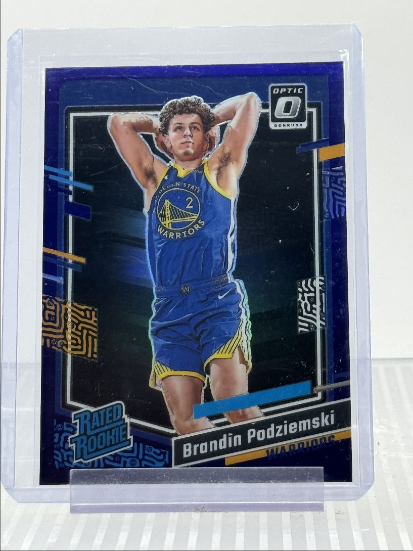 BRANDIN PODZIEMSKI 2023-24 DONRUSS OPTIC PURPLE PRIZM RATED ROOKIE RC ...