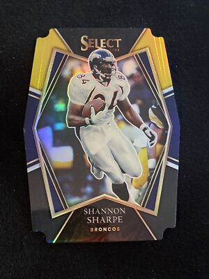 2021 Panini Select Premier Black & Gold Prizm Die Cut Shannon Sharpe ...