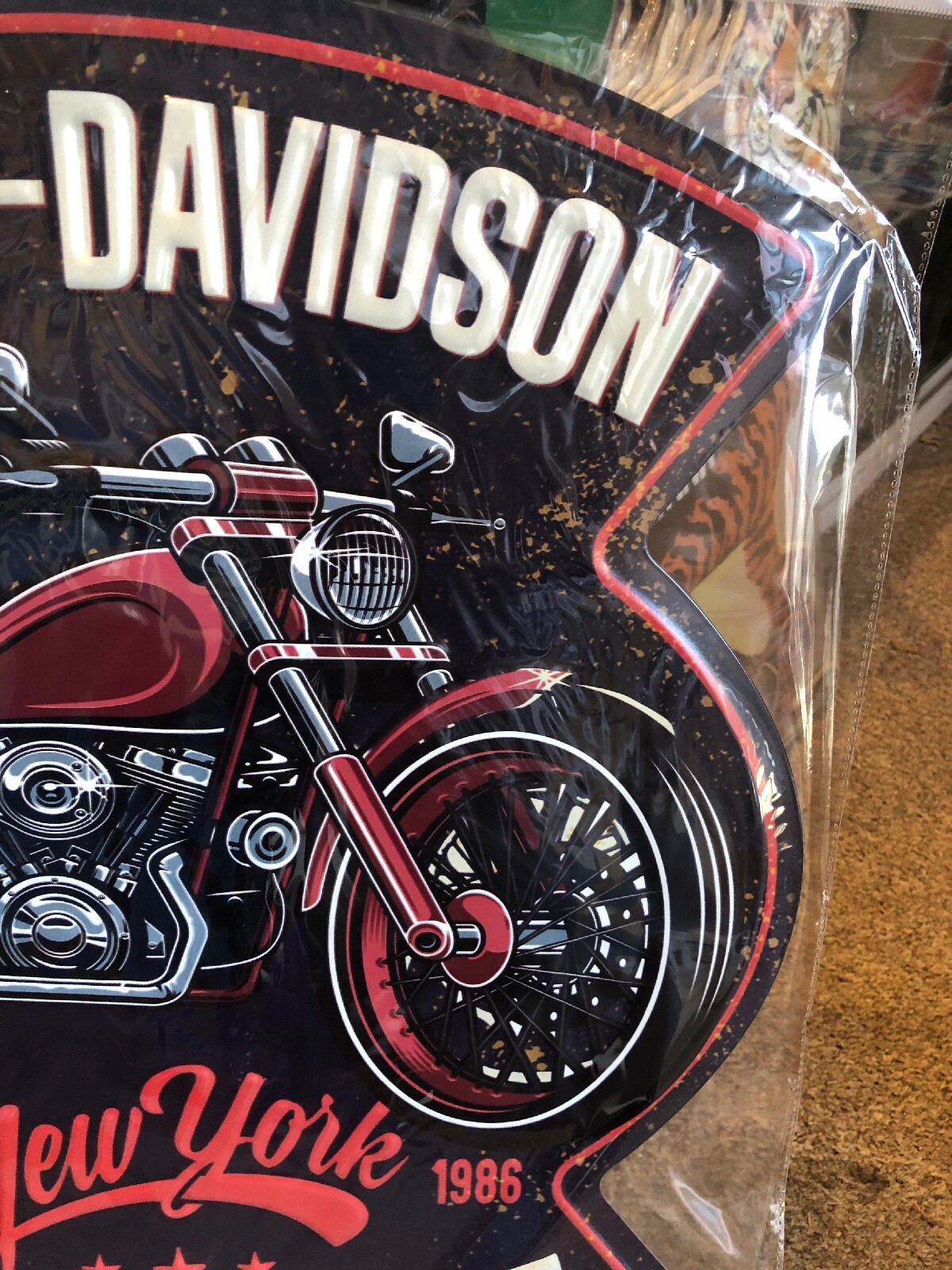 Harley Bike Embossed Retro Metal Sign Clearance | eBay