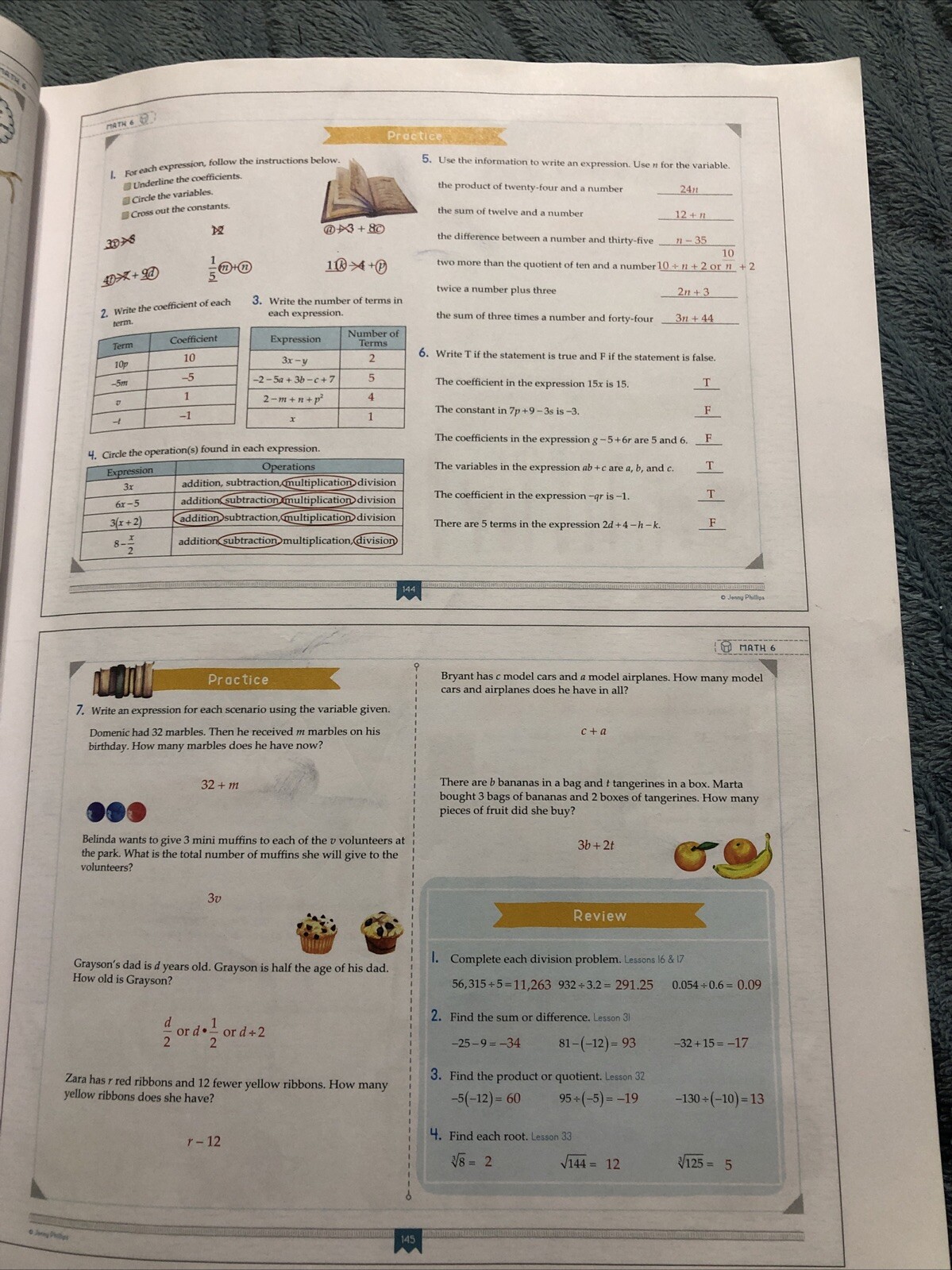 Simply Good and Beautiful Math 6 Answer Key | eBay