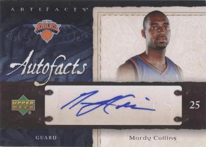 2007-08 Upper Deck Artifacts - Autofacts Autographs Mardy Collins #AF ...
