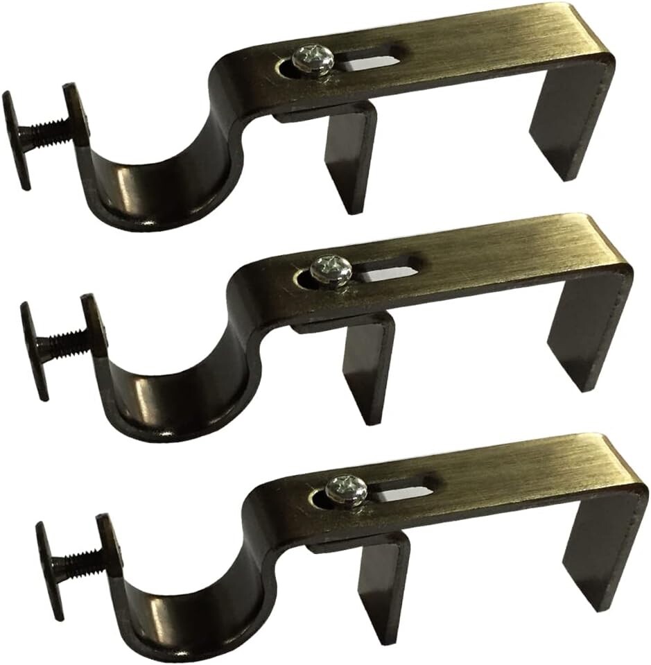 NoNo Bracket - No Drill Curtain Rod Bracket Attachment over Blinds | eBay