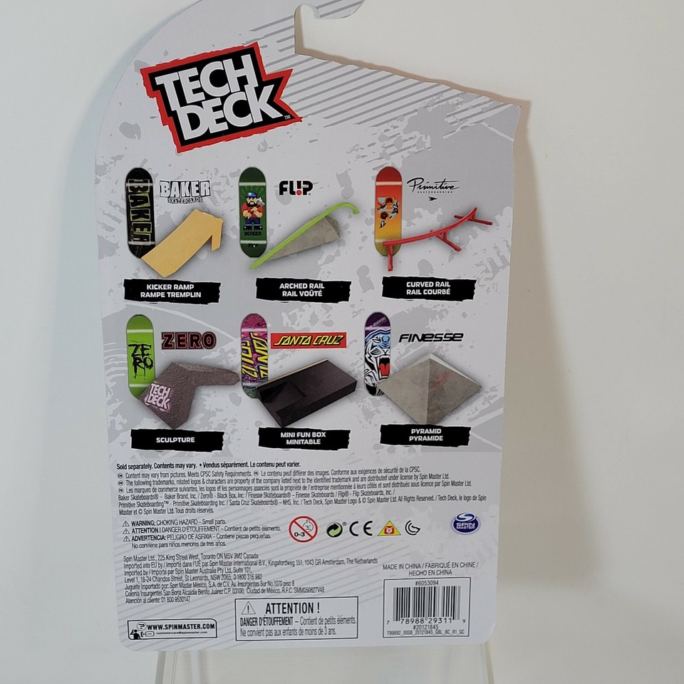 Tech Deck Street Hits Series Arched Rail Obstacle Flip Skateboard World ...
