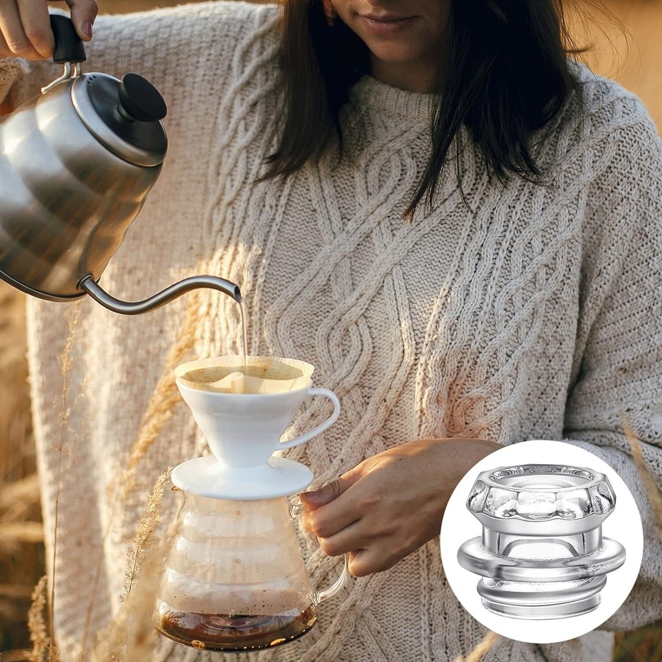 Coffee Percolator Pot Replacement 4 Pieces Glass 450ml Top Transparent ...