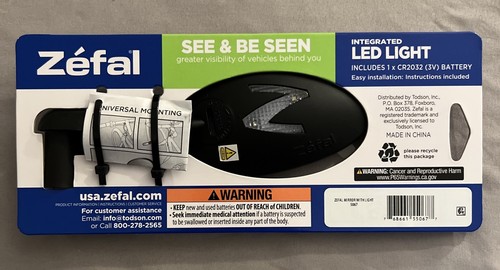 “NEW” Zefal Bike Mirror w/ LED Light Universal Handlebar Fit 360 ...