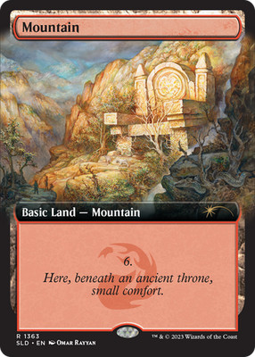 Mountain (Secret Lair 1363) Secret Lair Drop NM Land Basic Land CARD ...