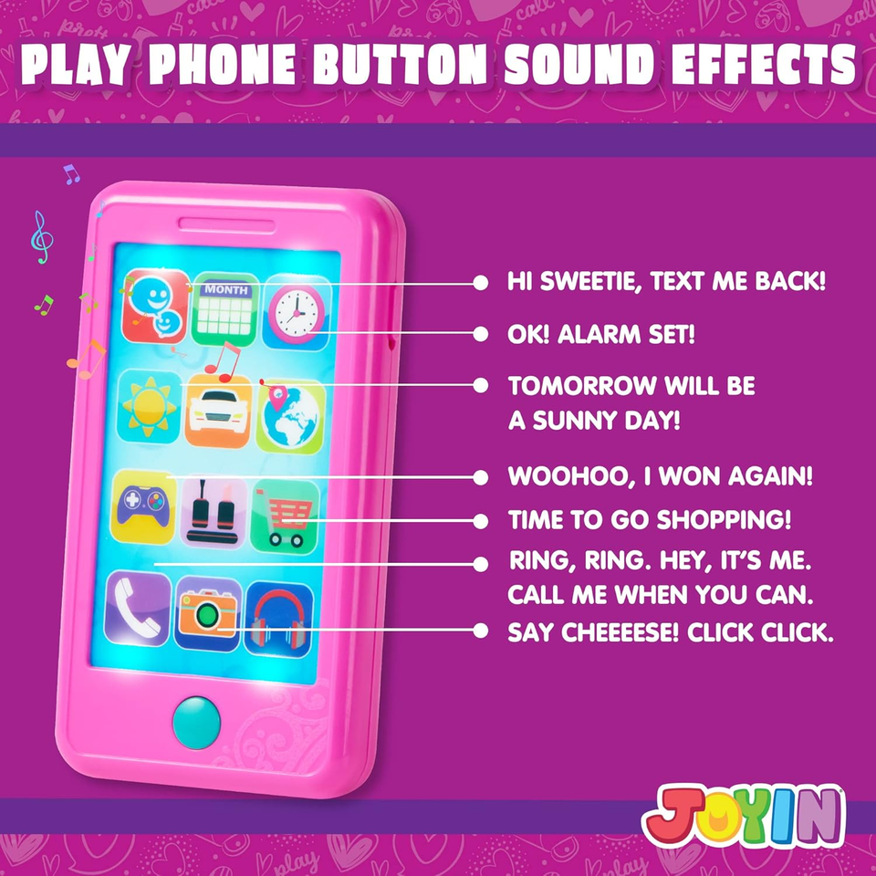 Pretend Play Smart Phone, Keyfob Key Toy and Credit Cards Set, Kids ...