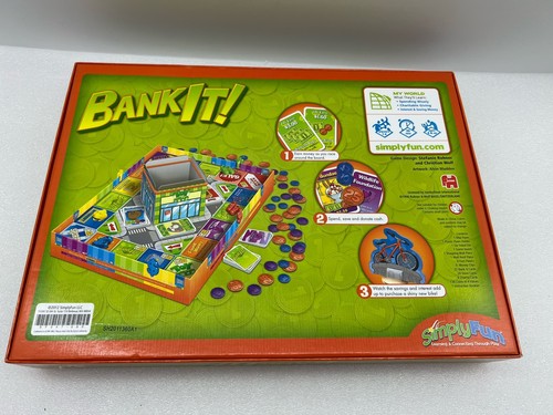 Bank It Learning Board Game Simply Fun Complete in Box Game Night Ages ...