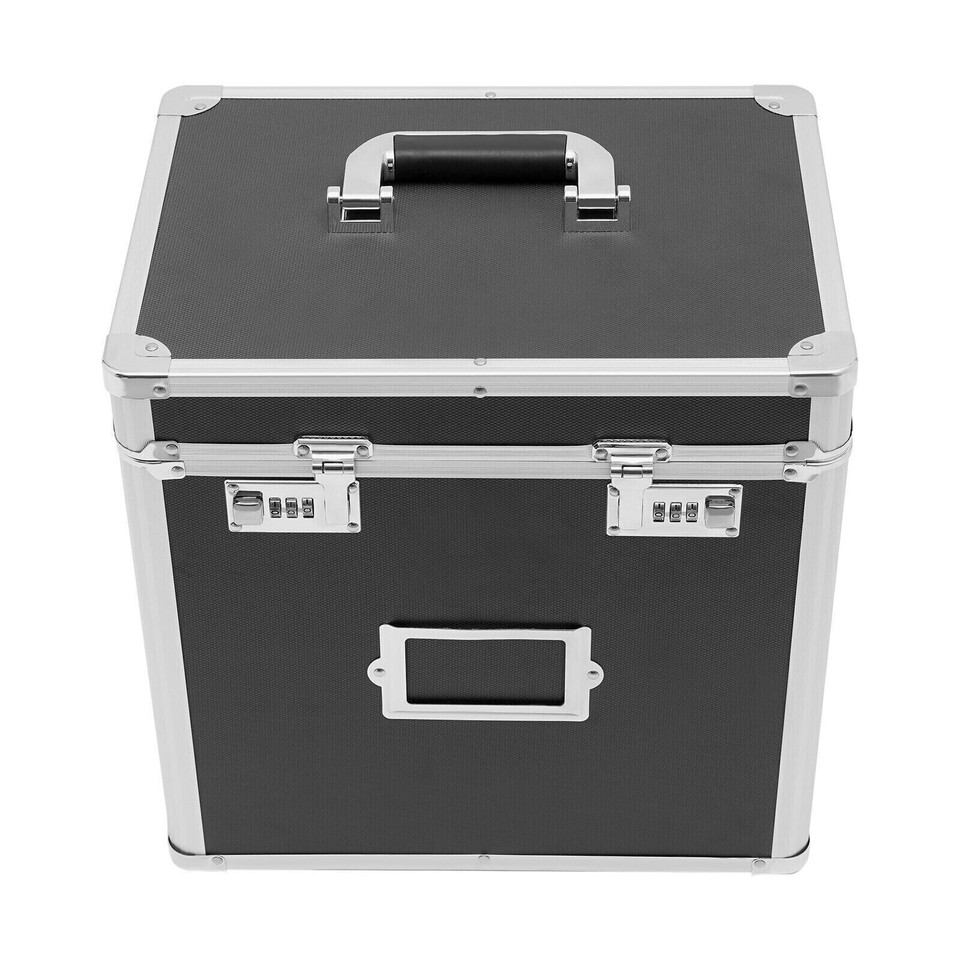 Portable File Box Office Home Security File Documents Storage Case ...