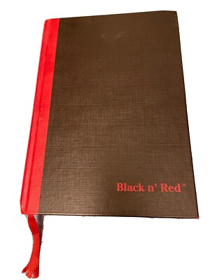 Black n' Red Notebook/Journal, 8 1/4" x 5 7/8", 96 Sheets, Black/Red ...