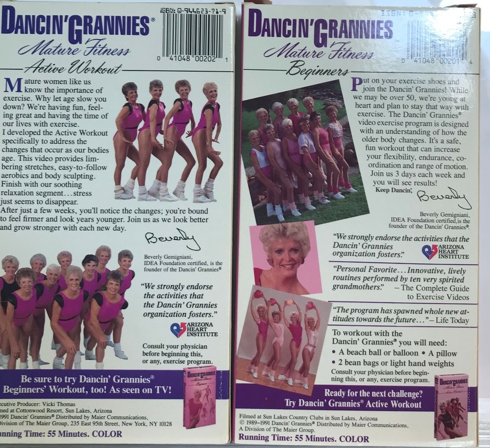 Dancin Grannies - Beginners & Active Workout - Mature Fitness (2 VHS ...