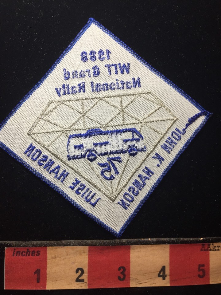 Vtg 1988 WIT Patch Grand National Rally Winnebago International ...