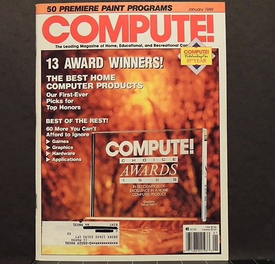 Compute! Magazine back issue January 1989 Computers Macintosh Apple ...