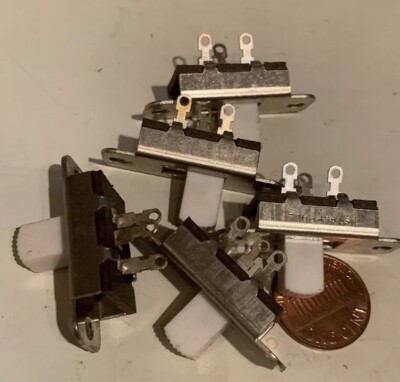 Stackpole 3 Pin White Center On/Off Slide Switch 125V AC 3 Amp ~~ | eBay