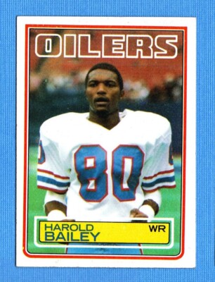 1983 Topps #272 Harold Bailey EXMT Houston Oilers | eBay