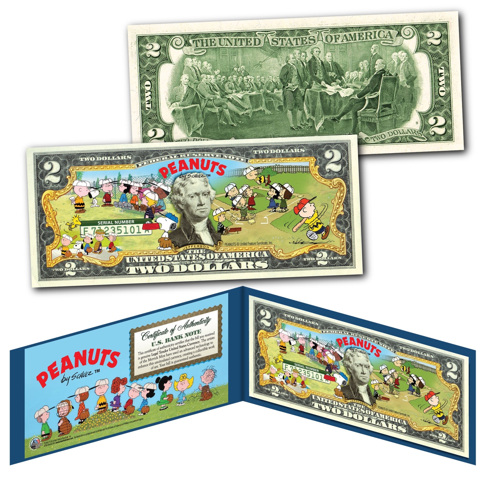 PEANUTS Charlie Brown BASEBALL Officially Licensed Genuine Legal Tender ...
