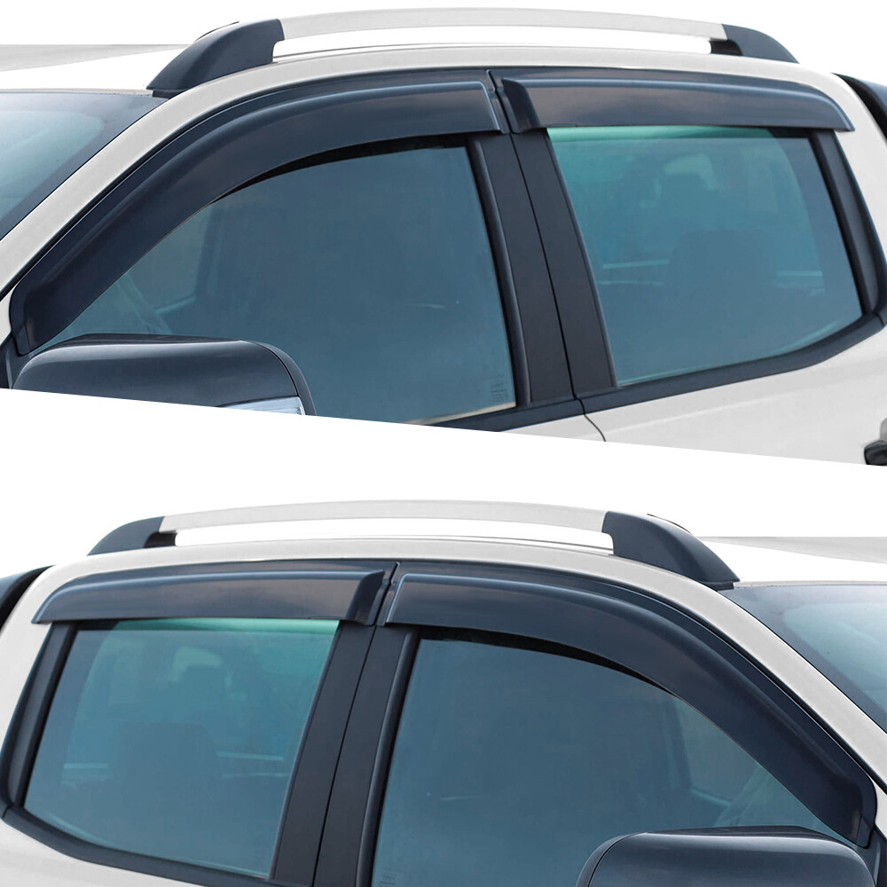 Smoke Tinted Wind Deflectors Window Sun Visor for Ford Ranger 2012-2023 ...
