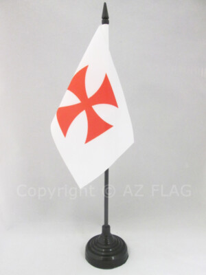 DRAPEAU DE TABLE TEMPLIERS ORDRE DU TEMPLE 15x10cm - PETIT DRAPEAUX DE ...