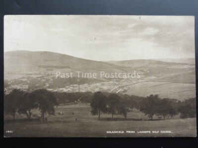 Scotland: Galashiels from LADHOPE GOLF COURSE c1936 by A.R.Edwards ...