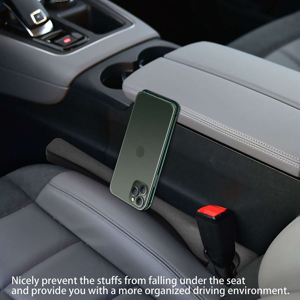 2PCS Car Seat Side Insert Plug Gap Filler Car SUV Truck Common Side Gap ...