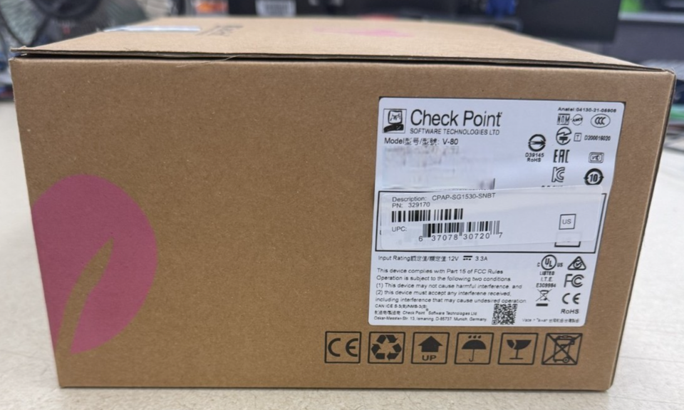 Check Point 1530 Security Gateway Firewall Appliance CPAP-SG1530-SNBT ...